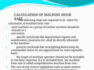 Overheads madras university cost accounting | PPTX