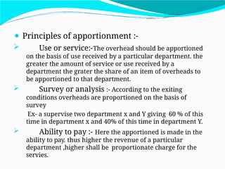 Overheads madras university cost accounting | PPTX