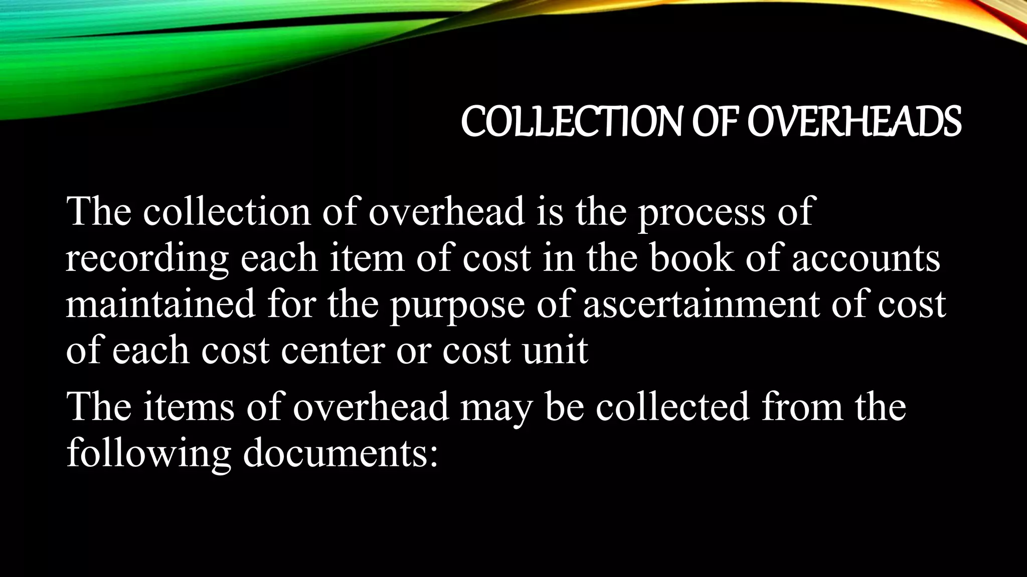 Overheads control | PPT
