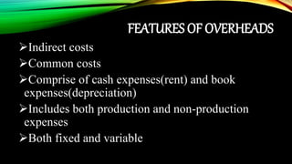 Overheads control | PPTX | Business Accounting & Finance | Business