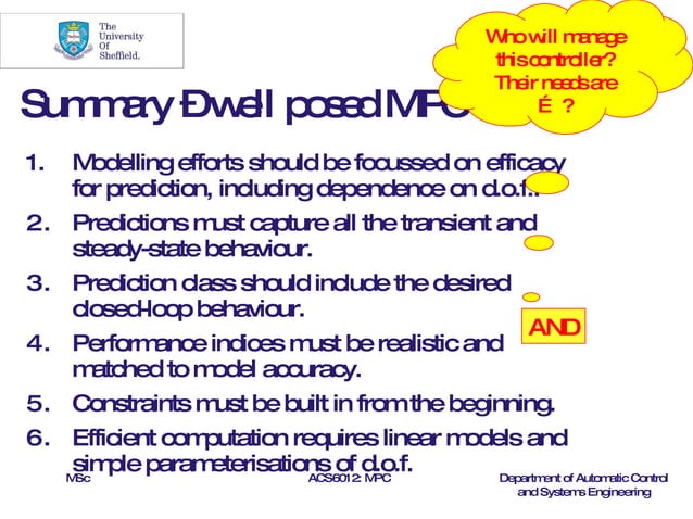 Concepts of predictive control | PPT | Physics | Science