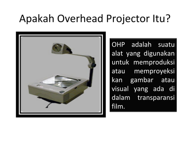 Overhead transparency (oht) | PPT