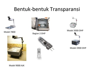 Overhead transparency (oht) | PPT
