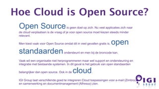 Hoe Cloud in Open Source? | KEY