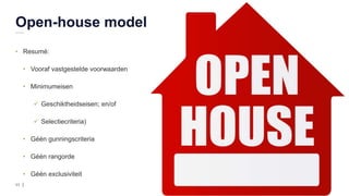 Overheidsopdracht of open house model | PPT