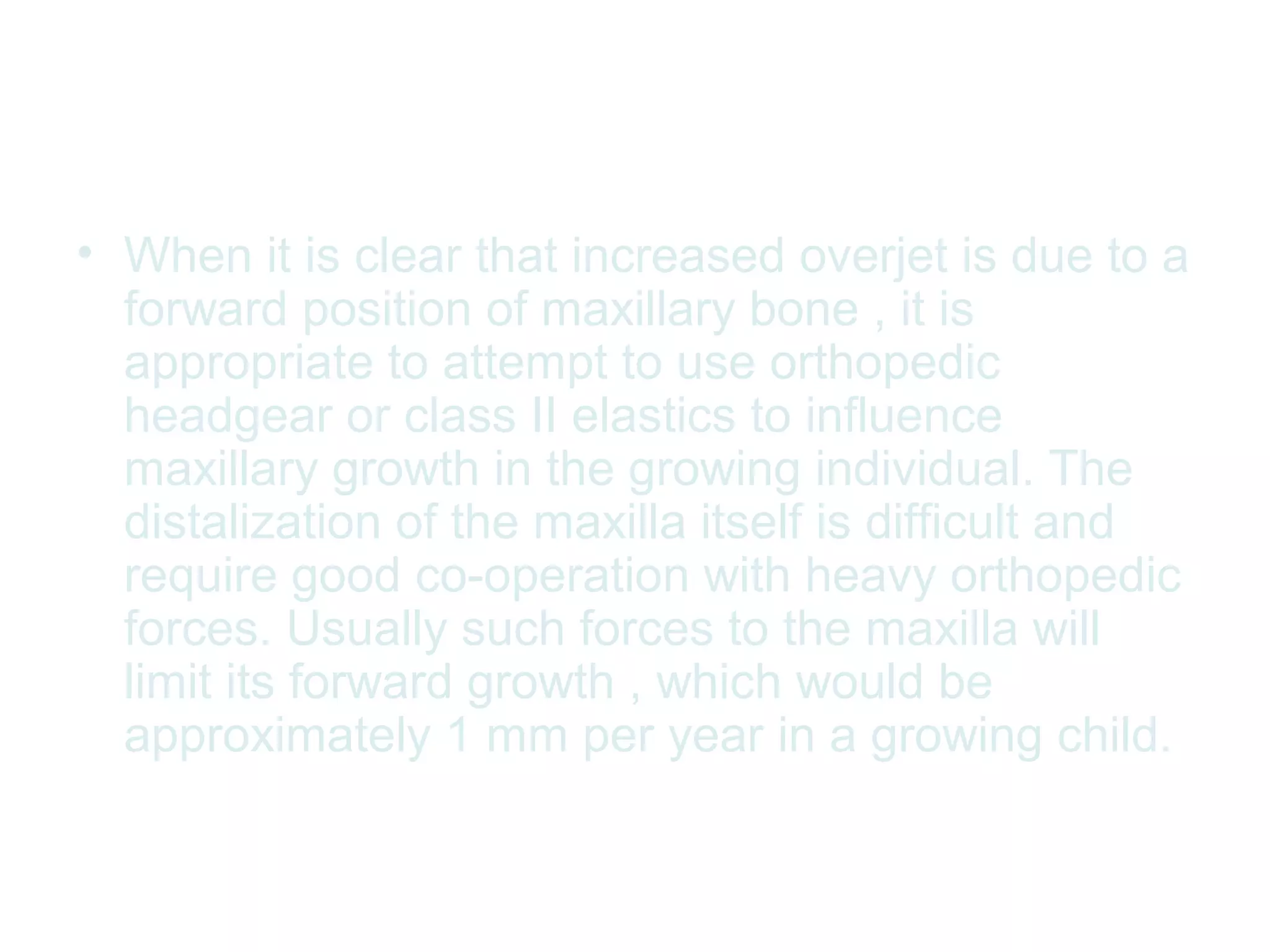 Overjet reduction(2) | PPT