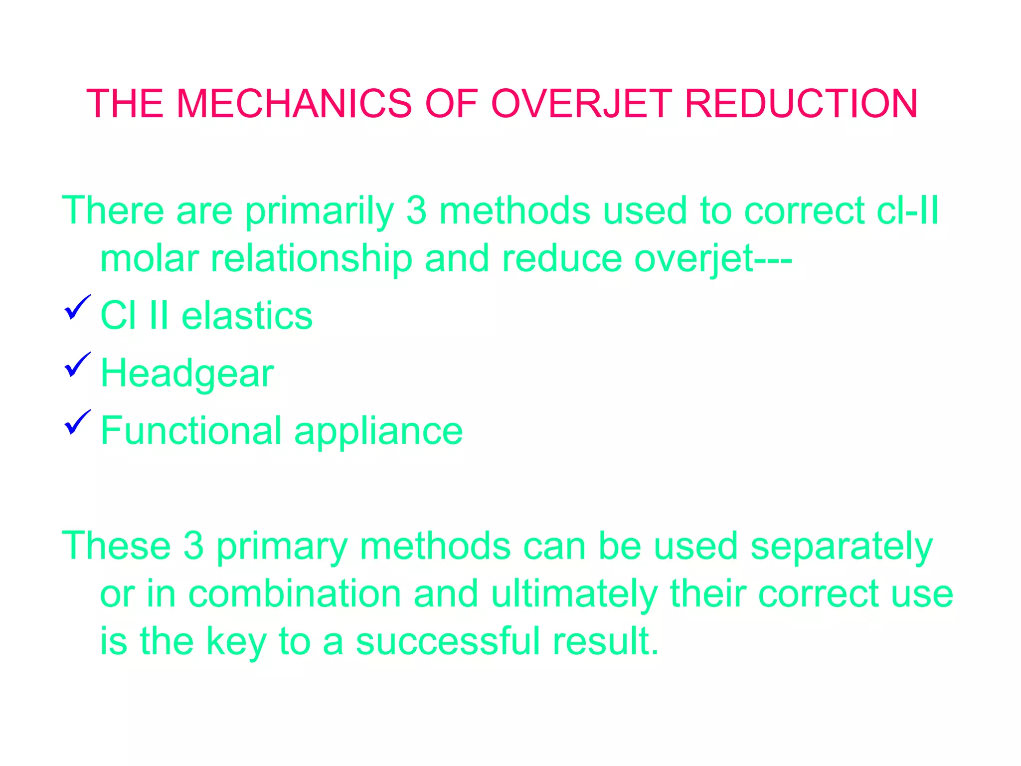 Overjet reduction(2) | PPT