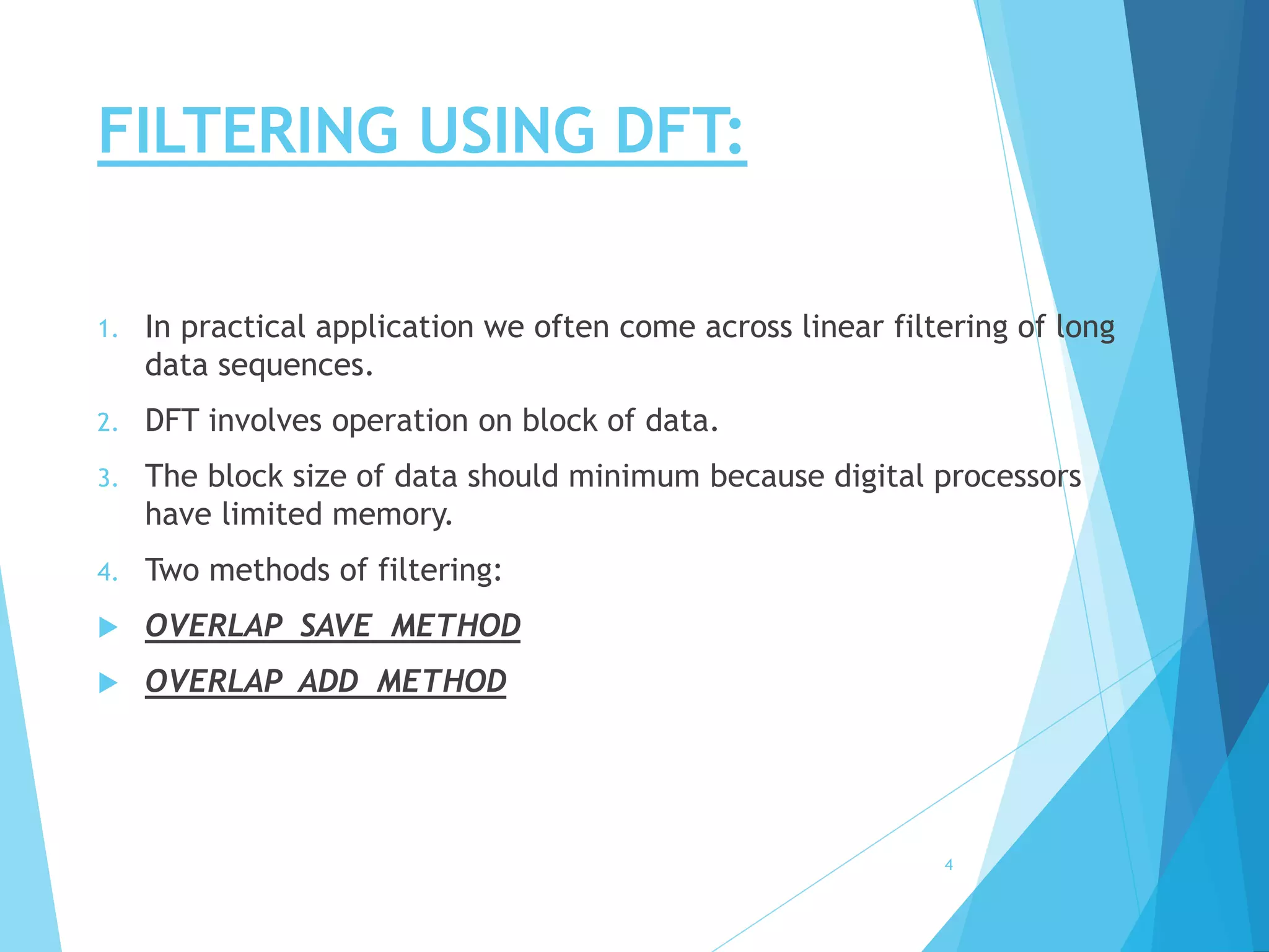 Overlap Add Overlap Savedigital Signal Processing Ppt