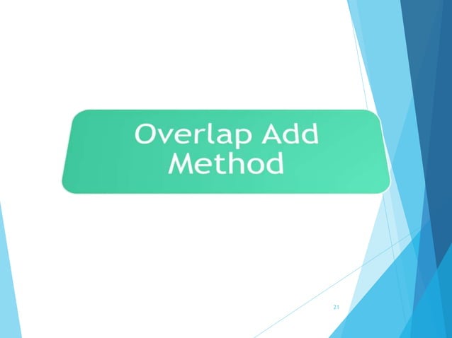 Overlap Add, Overlap Save(digital signal processing) | PPTX