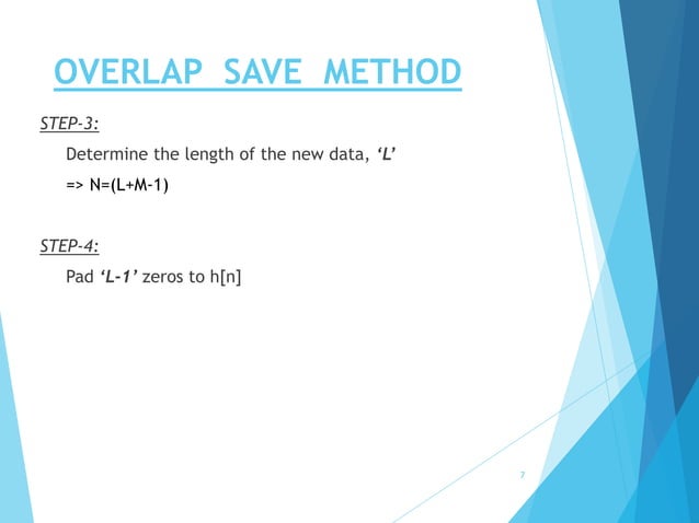 Overlap Add, Overlap Save(digital signal processing) | PPTX