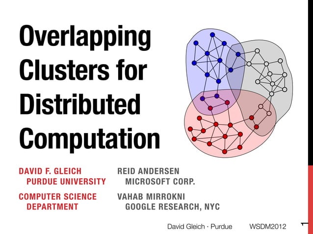 Overlapping clusters for distributed computation | PDF | Computing ...