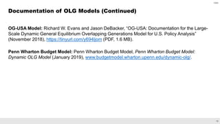 Overlapping Generations Model Roundtable Model Comparisons From a ...