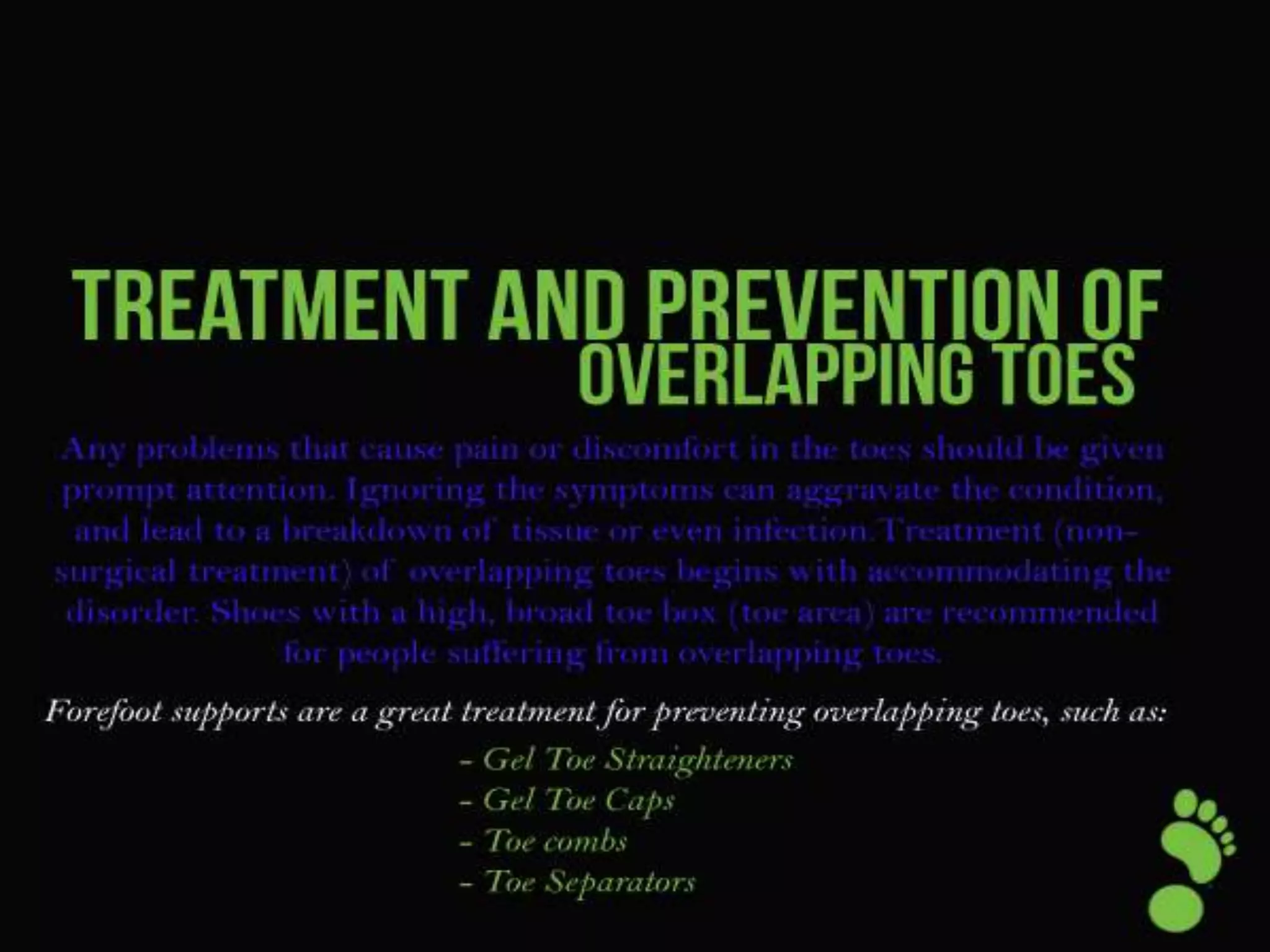 Overlapping toes | PPTX