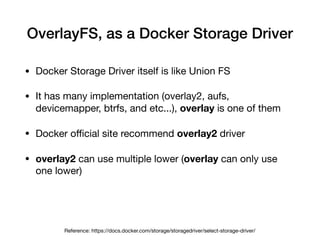 OverlayFS as a Docker Storage Driver | PDF | Operating Systems | Computer Software and Applications