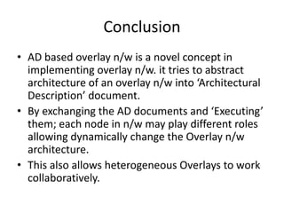 Overlay networks ppt | PPTX