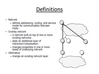 Overlay networks ppt | PPTX