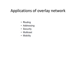 Overlay networks ppt | PPTX