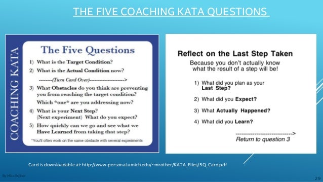 Overlay toyota kata on your Sprint Retrospectives