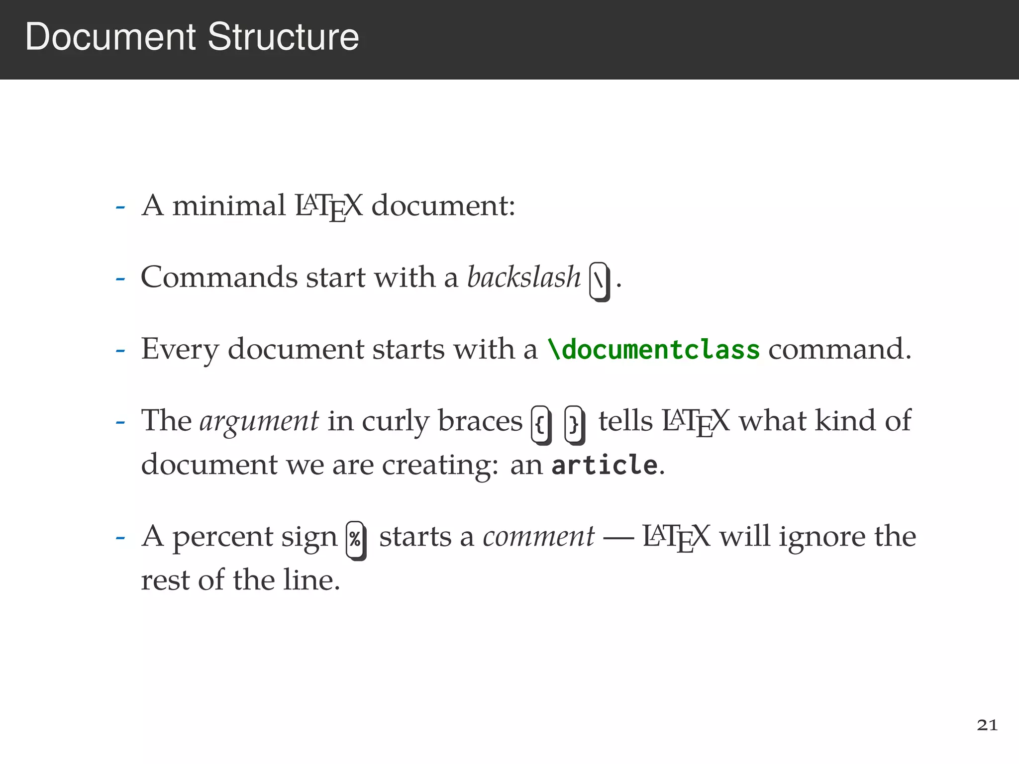 Introduction to Overleaf Workshop | PPT
