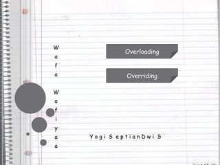 Overload and override | PPTX