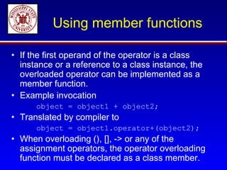 Overloading | PPT | Programming Languages | Computing
