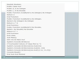 Overloading and overriding in vb.net