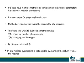 Overloadingmethod | PPTX | Programming Languages | Computing