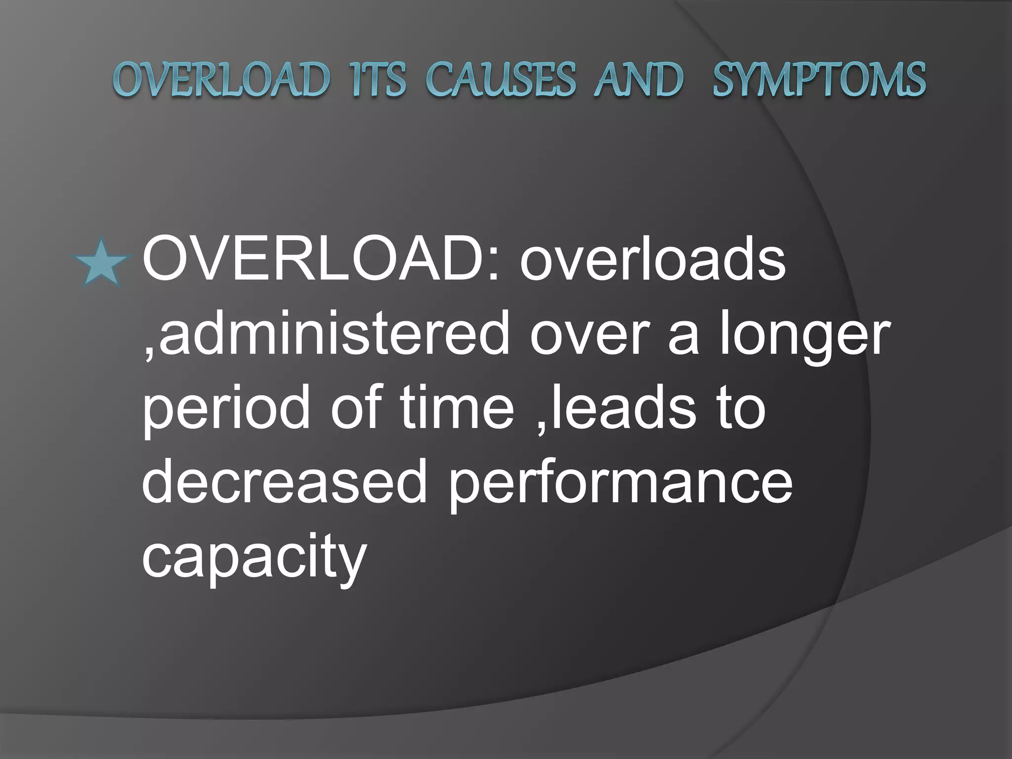 Overload its causes and symptoms | PPTX