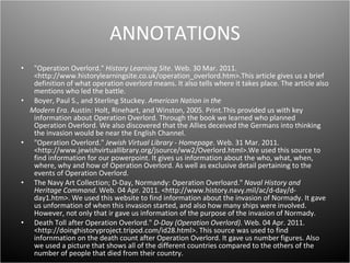 operation overlord | PPT