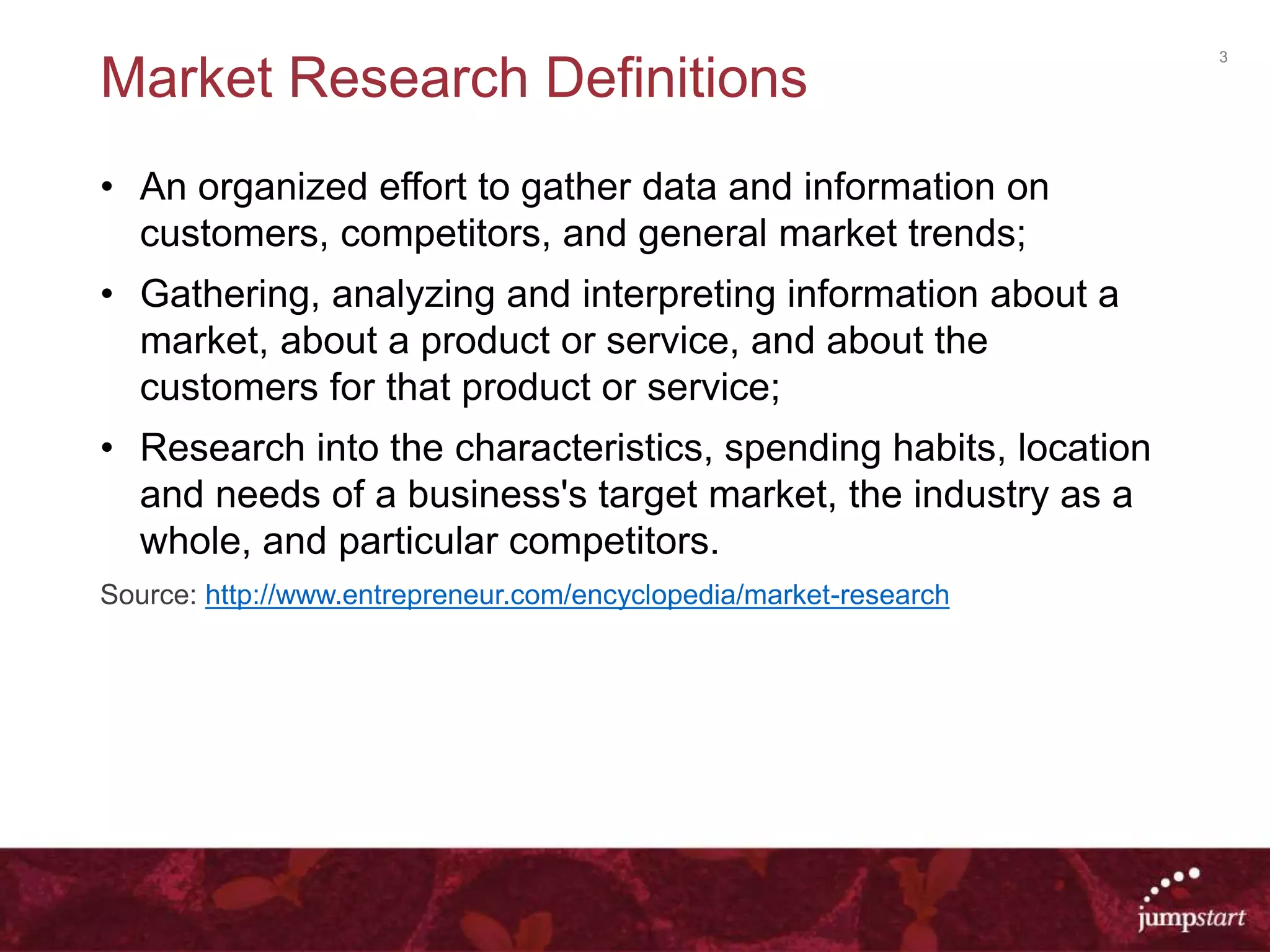 The Importance Of Market Research | PPT