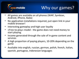 Mobile browser games (wap games) | PPT