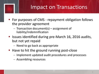 60-Day Overpayment Reporting Final Rule – The Rule of Six: Part II | PPTX