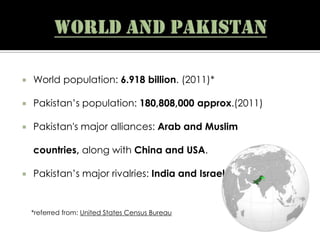 Overpopulation in Pakistan (Contemporary Issues) -ZK | PPTX | Medical ...