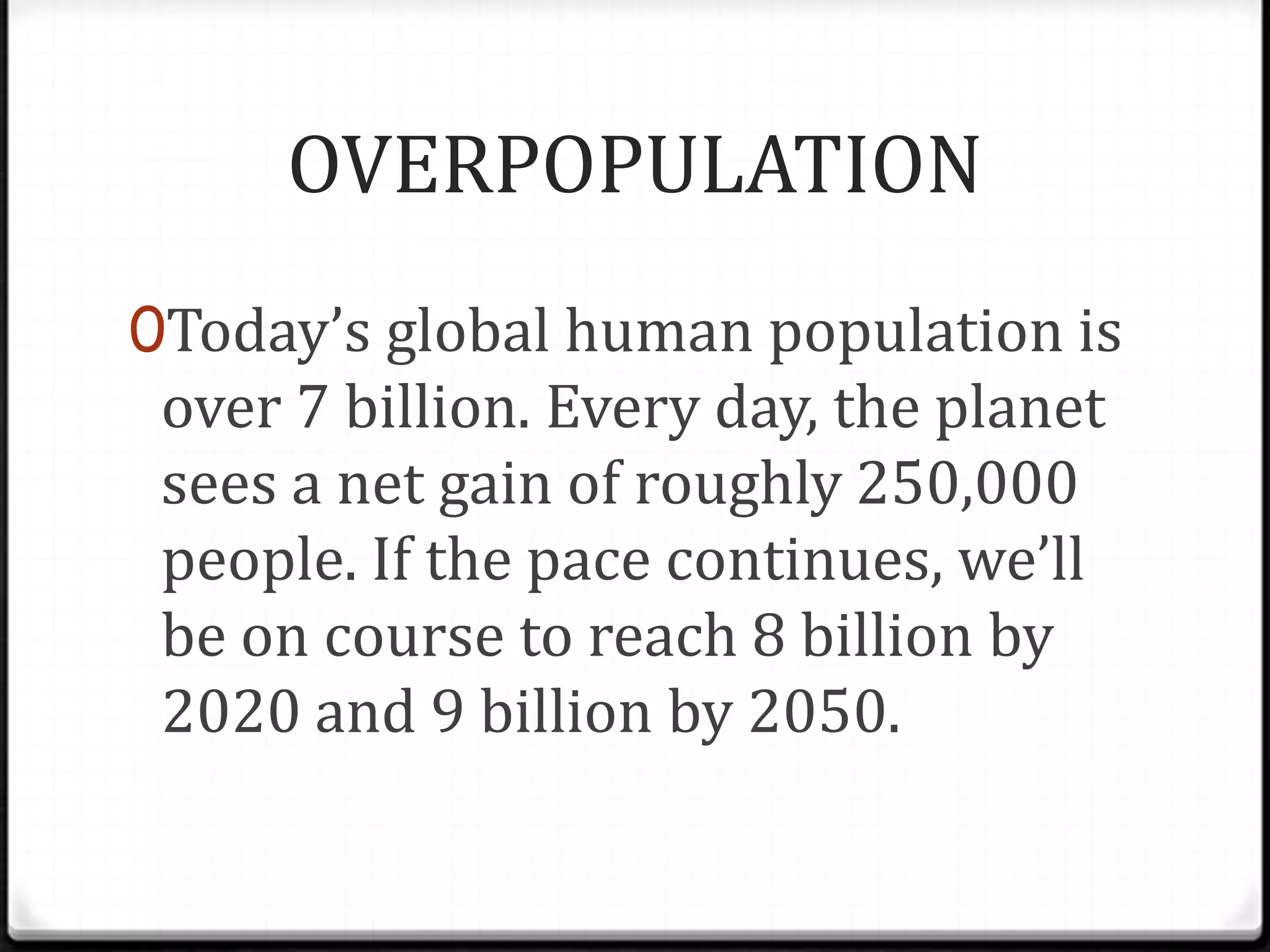 Overpopulation | PPTX