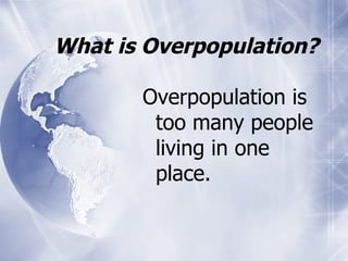 Overpopulation | PPT