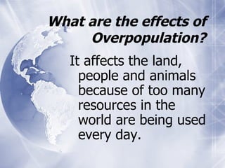 Overpopulation | PPT
