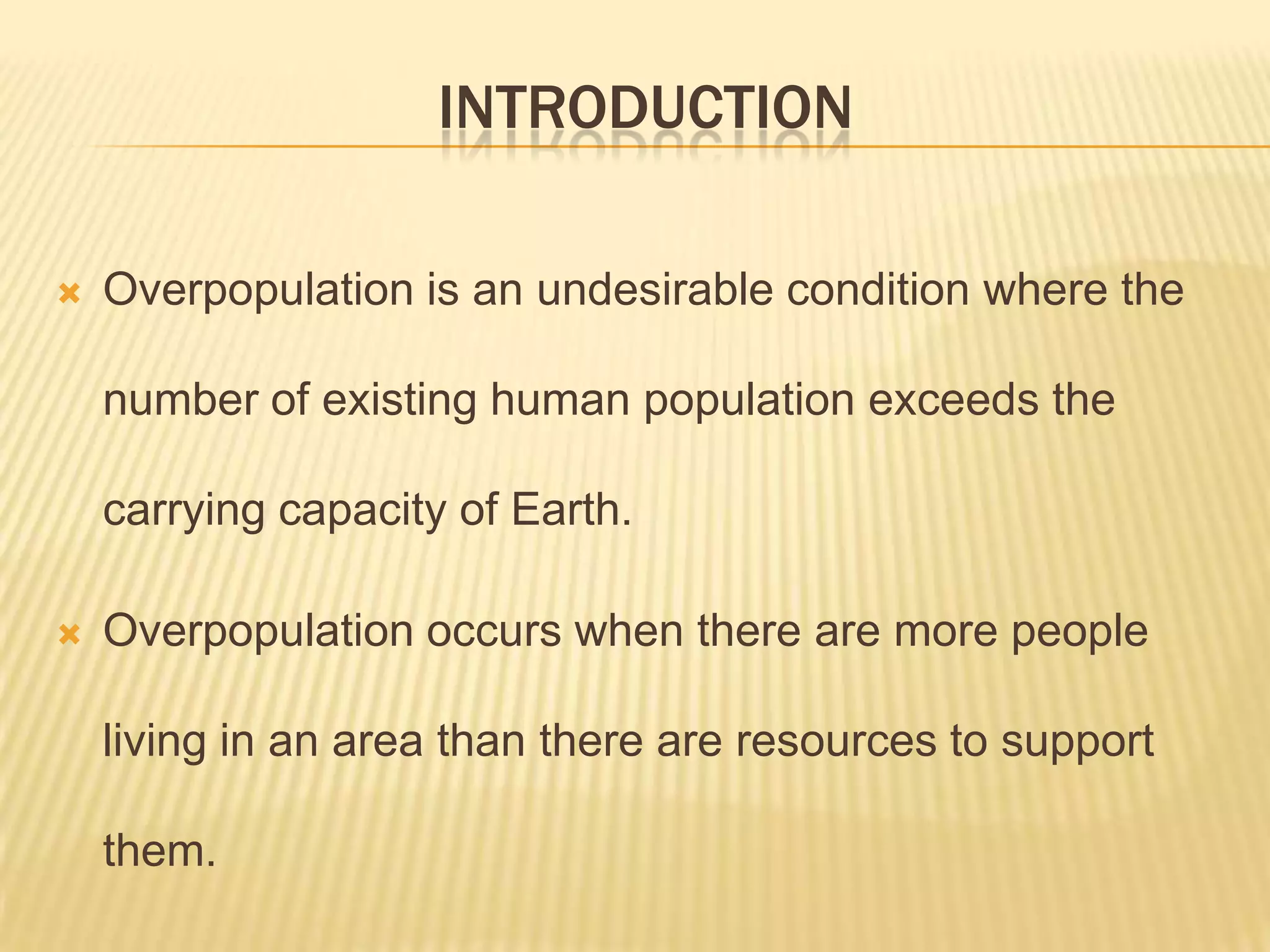 Overpopulation | PPTX