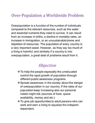 Over population | PDF