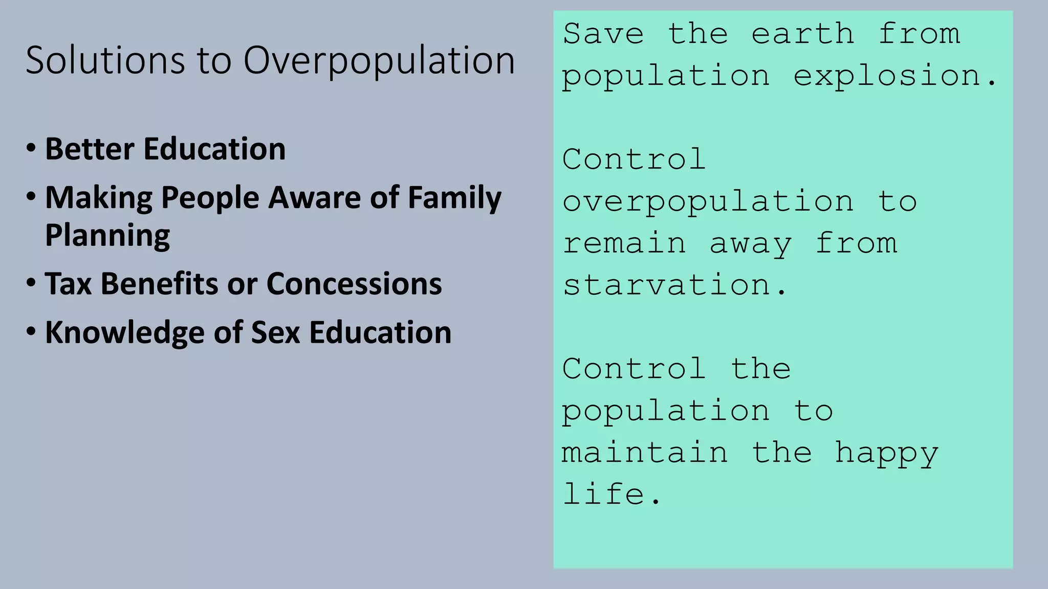 Overpopulation | PPT