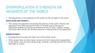 Overpopulation | PPTX