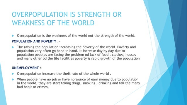 Overpopulation | PPTX | Reproductive Health | Diseases and Conditions