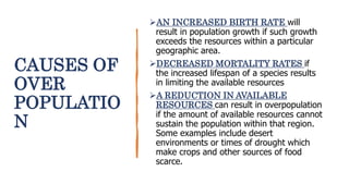 Over population | PPTX | Environment | Science