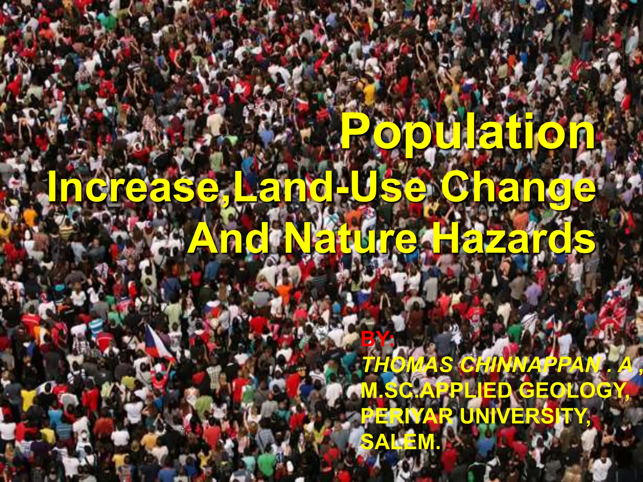 over population in environmental geology | PPT
