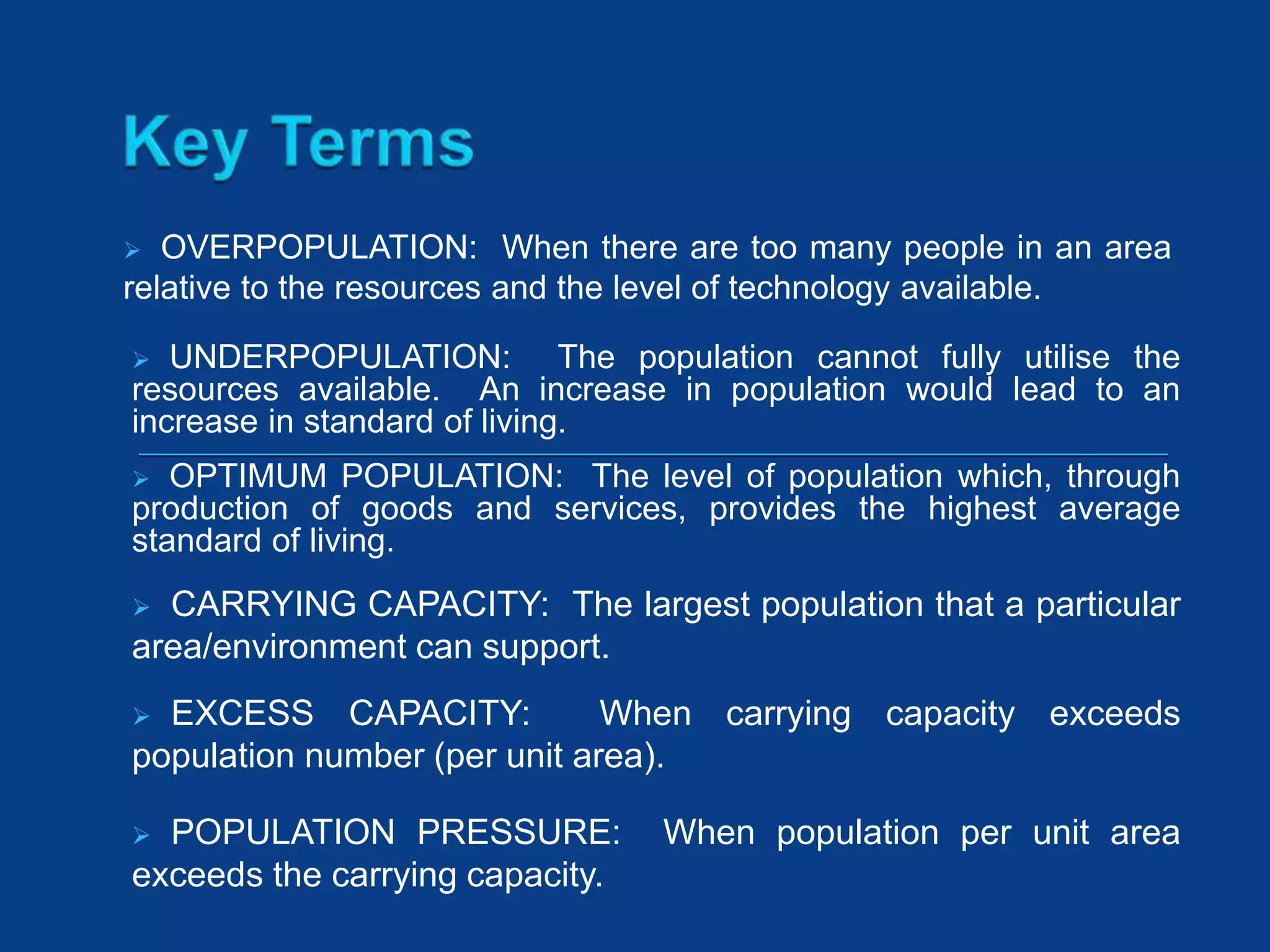 Overpopulation and underpopulation | PPTX