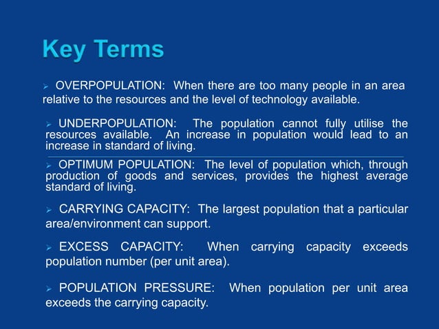 Overpopulation and underpopulation | PPTX