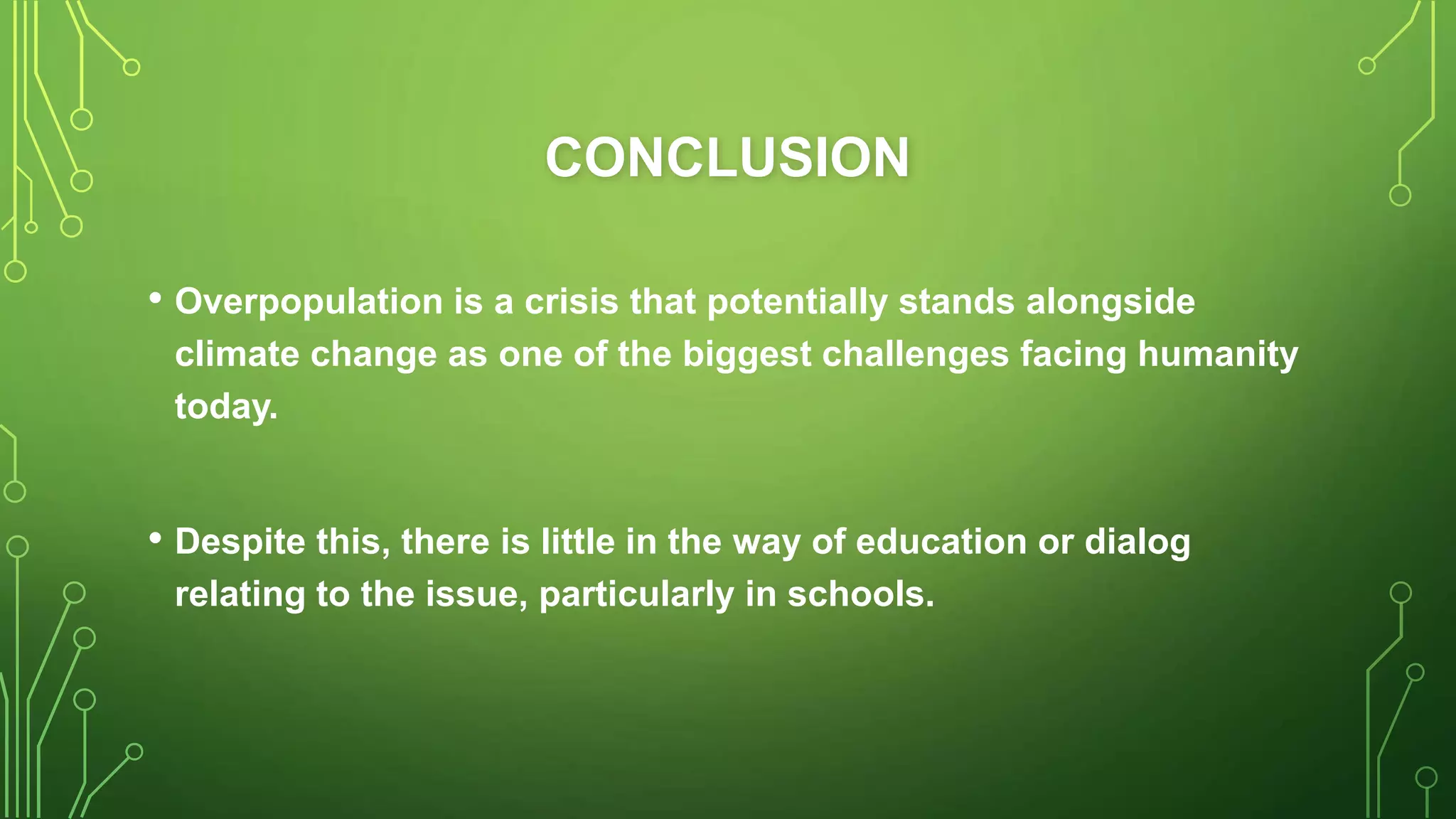 Overpopulation effect on environment | PPTX