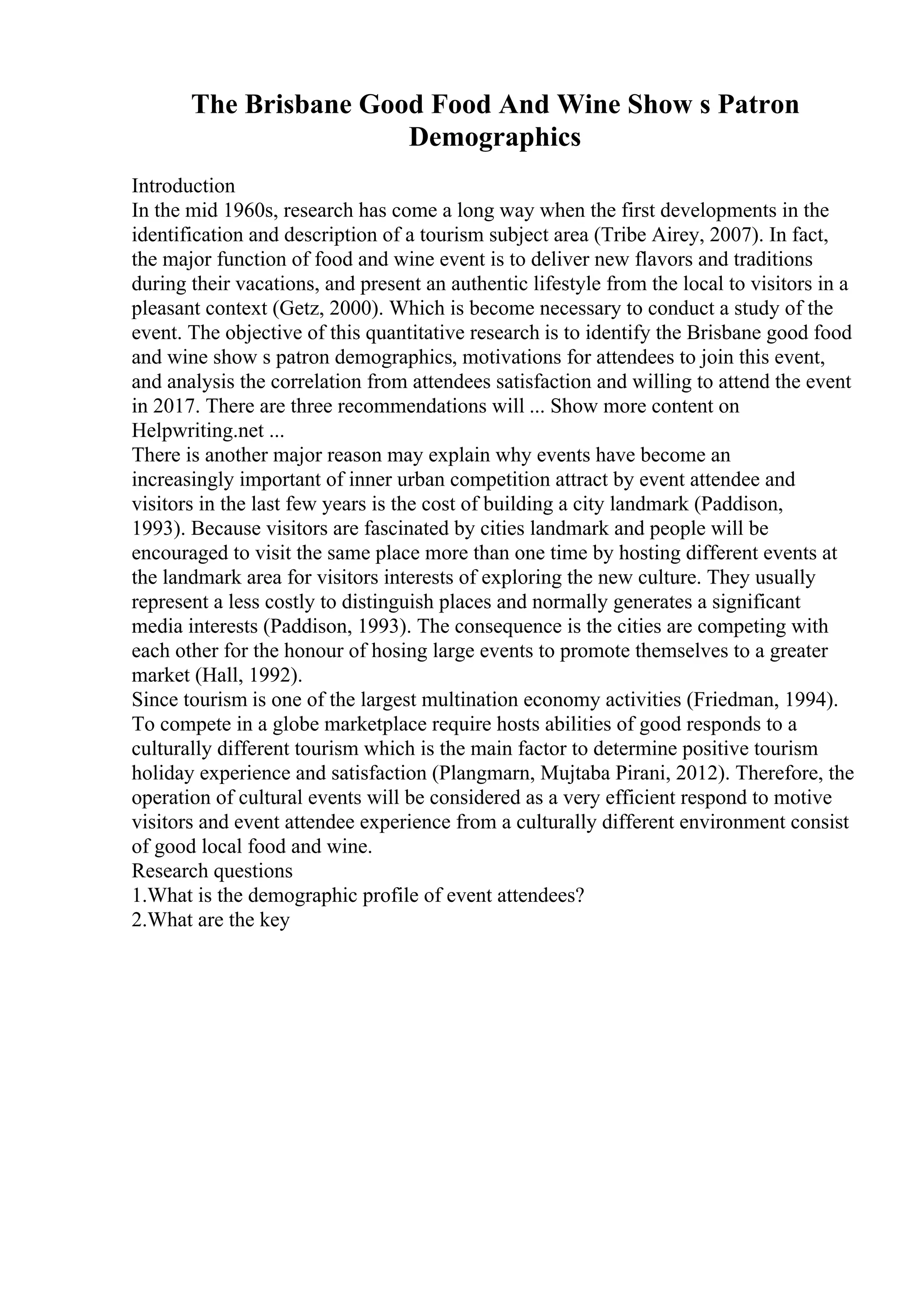 Over Population Essay | PDF