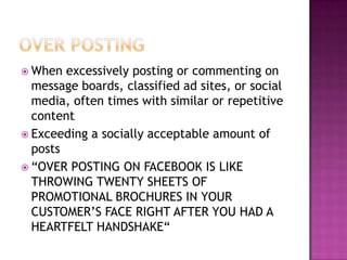 Over posting | PPTX