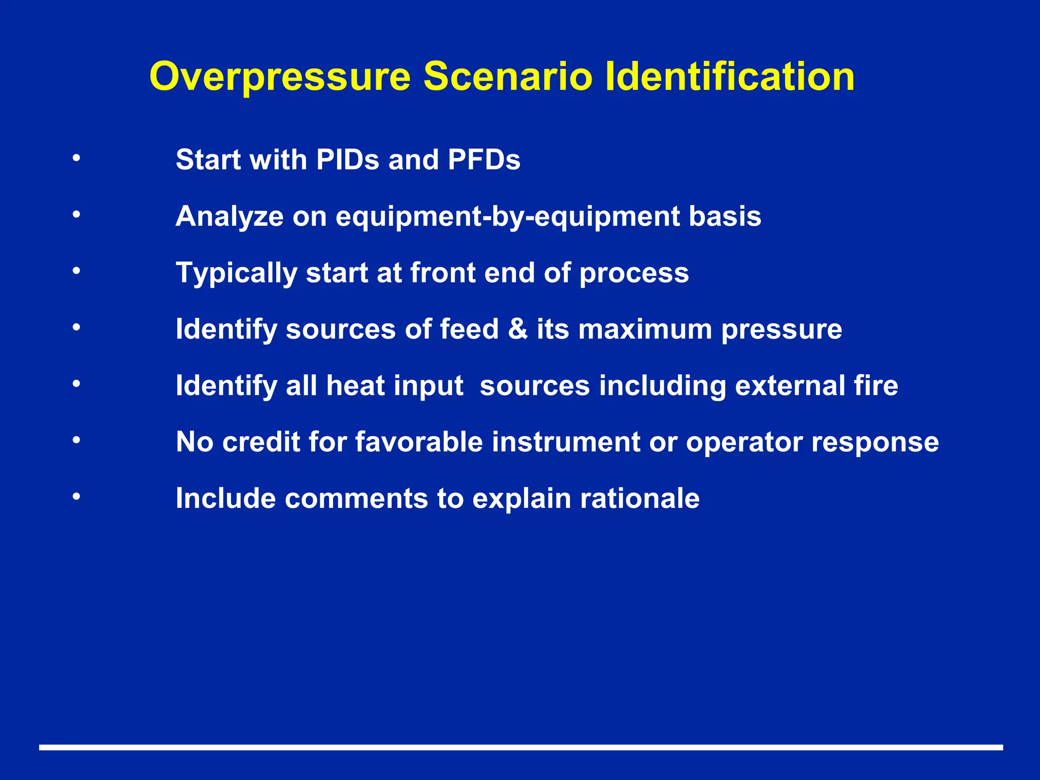 Overpressure scenarios overview final | PPT
