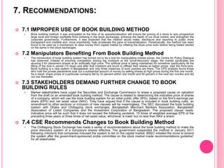 Overpricing of IPOS in Bangladesh: Book building method | PPTX